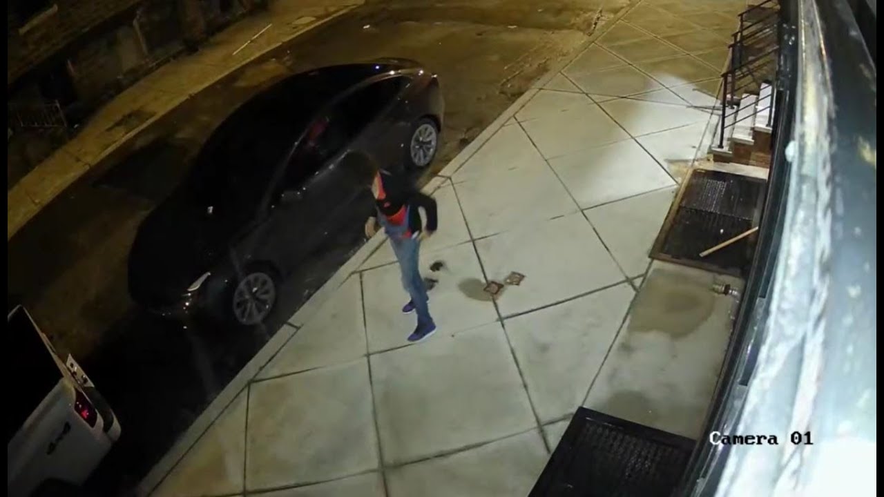 Surveillance video captures Tesla found after officer dragged during ...