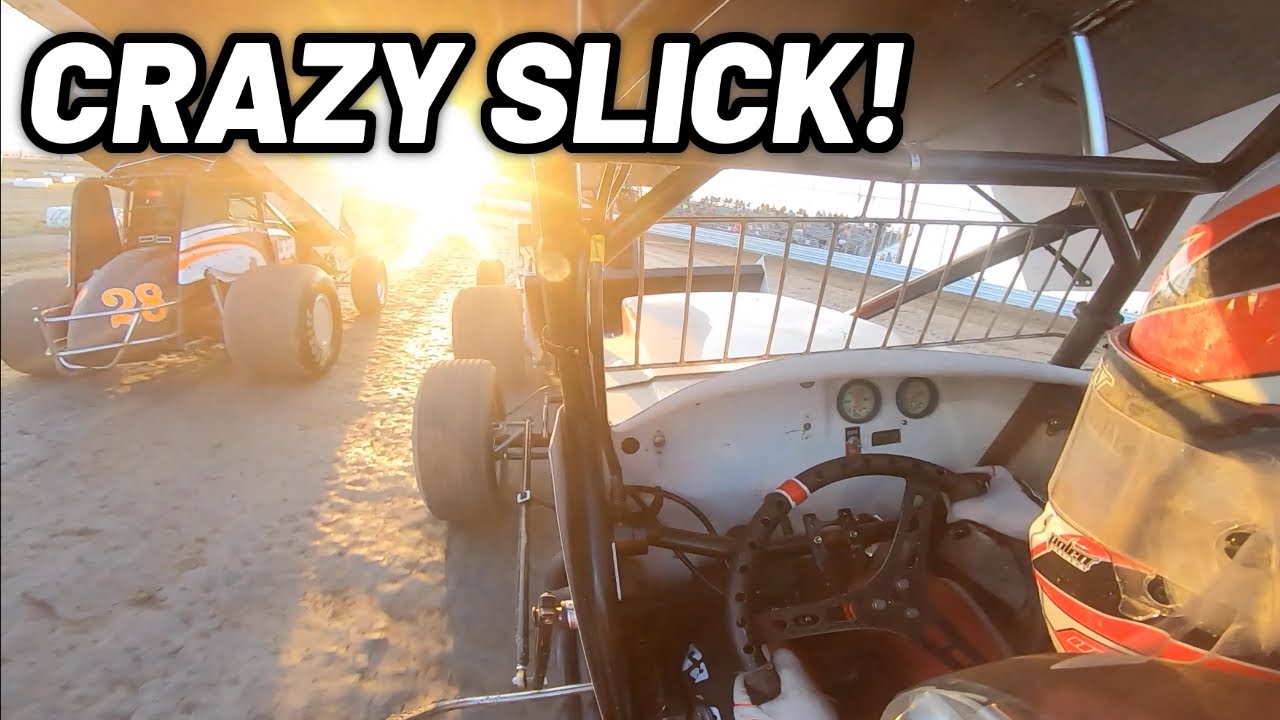 Tanner Holmes CRAZY SLICK Heat Race | Big Sky Speedway | Full Onboard ...
