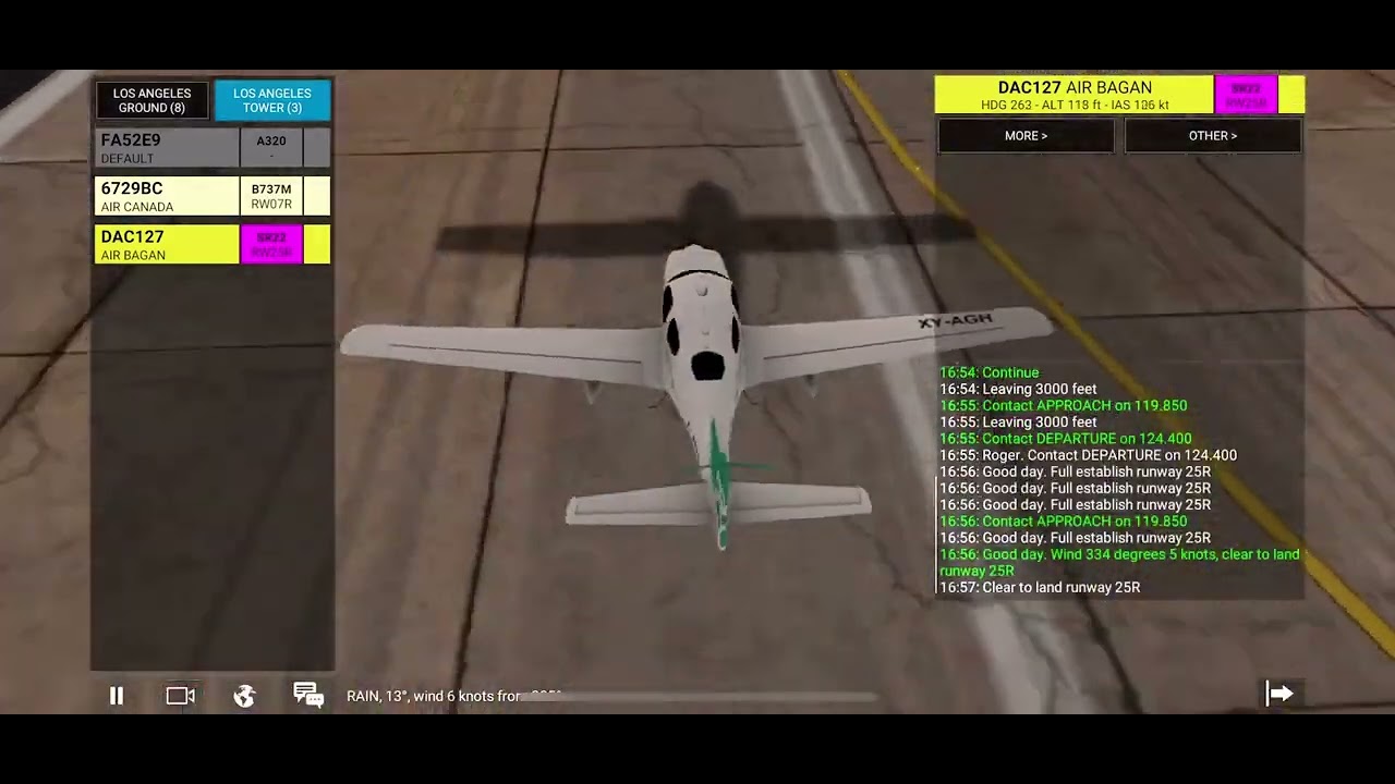 Real Flight Simulator | Busy Day LAX Ground - Tower ATC - YouTube