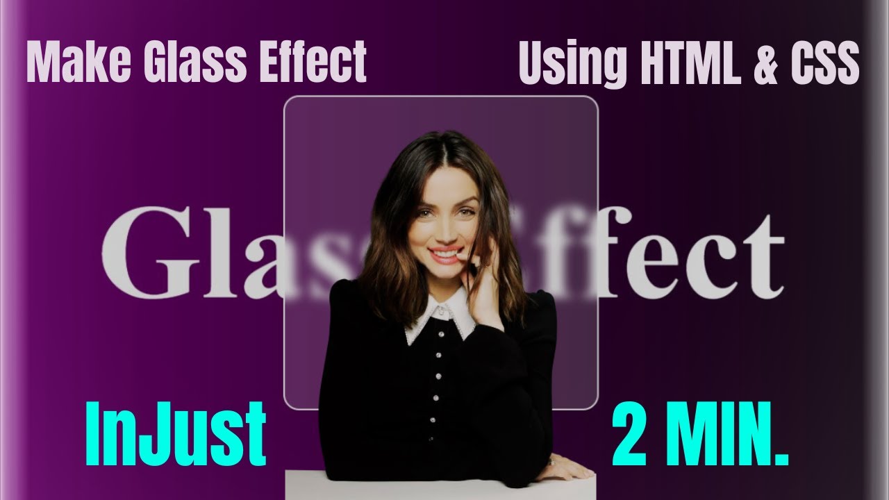 How To Create a Glass Card Using Html Css | Functional Glass Card - YouTube