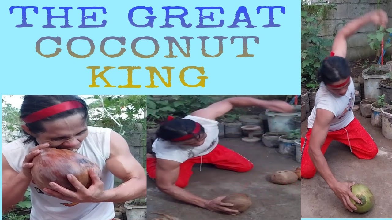 coconut open in hands #buko KING #matapang #buko king the great #kmjs ...