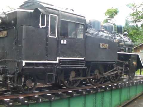 若桜鉄道SL C12-167展示走行その5～再度回転・終了 - YouTube