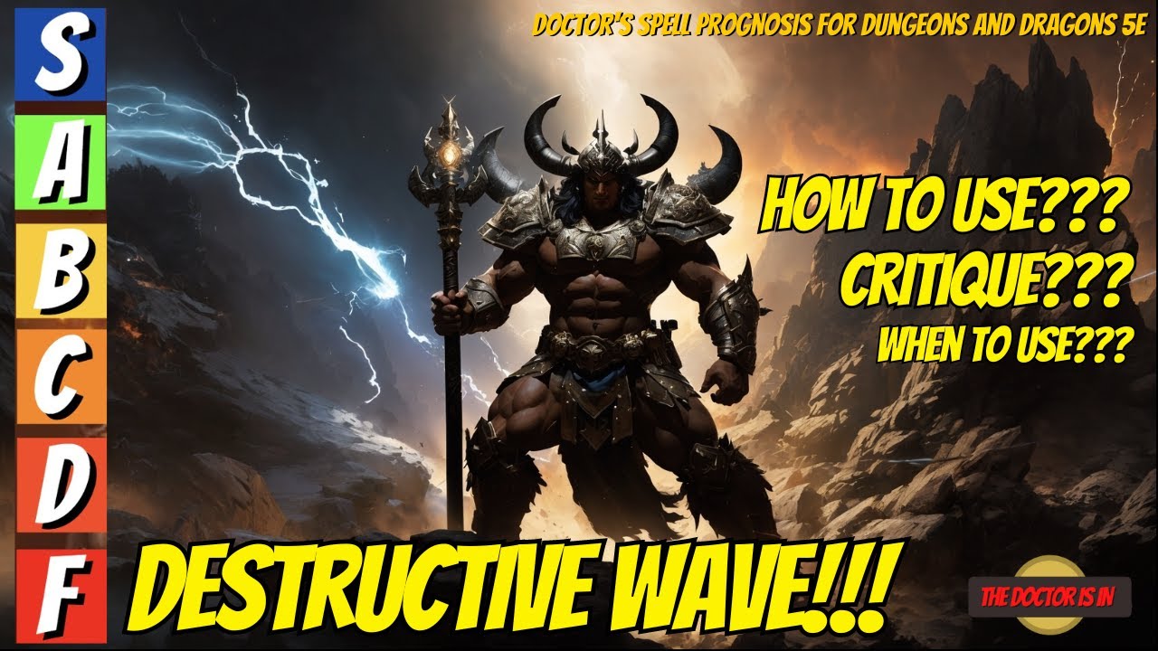 DESTRUCTIVE WAVE When Is The Right Time To Use This Spell In Dungeons ...