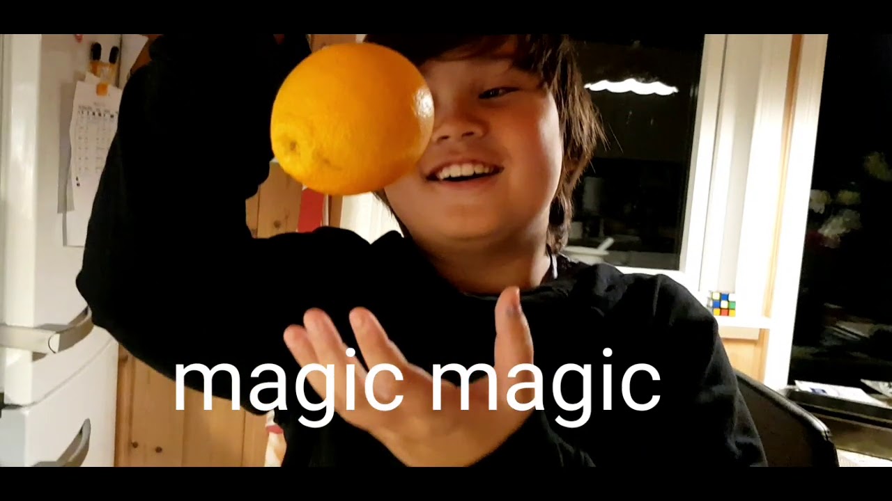 Magical orange: he tried to be magicians this weekend: joke time - YouTube