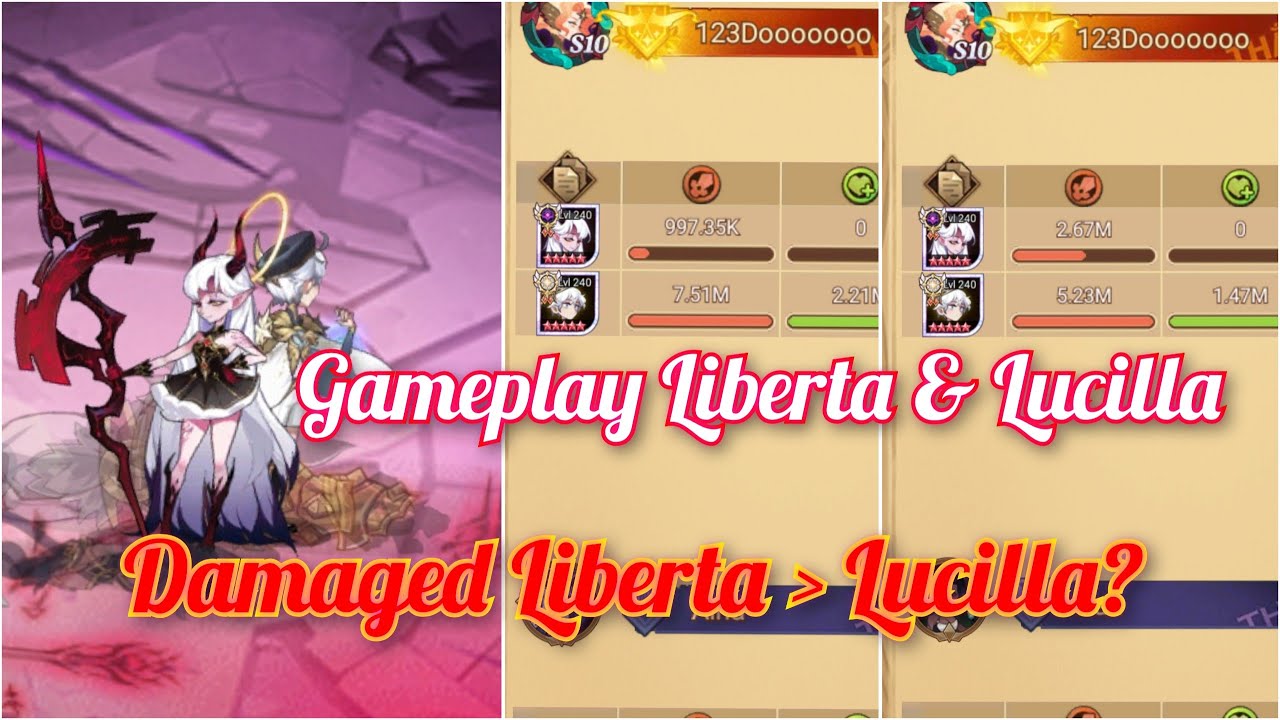 Afk Arena | Gameplay Liberta & Lucilla - 2vs5 siêu dễ, Bất ngờ với ...
