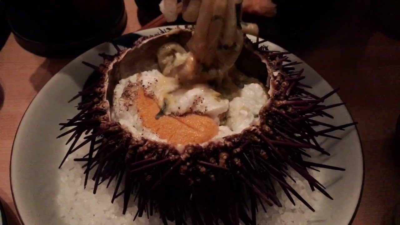 Uni udon carbonara at hamasaku - YouTube