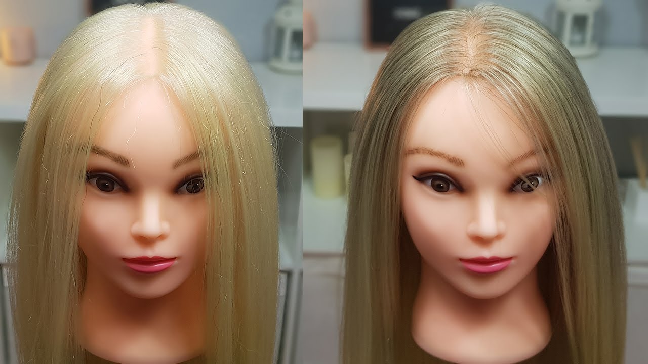 COMO MATIZAR RUBIO POLLO EN CASA CON FALSA RAIZ/ TINTE MERCADONA - YouTube