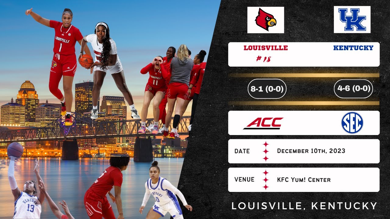 No. 18 Louisville vs Kentucky | NCAA Women's Basketball | 12.10.23 ...
