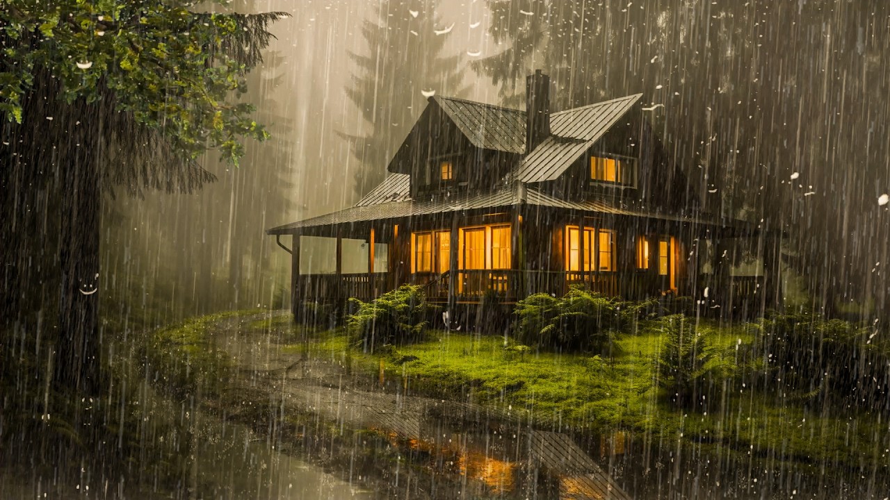 Fall Asleep in Under 2 Minutes with Torrential Rain & Huge Thunder ...