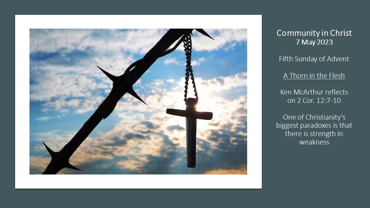 A Thorn in the Flesh. Ken McArthur on 2 Corinthians 12:7-10 - YouTube
