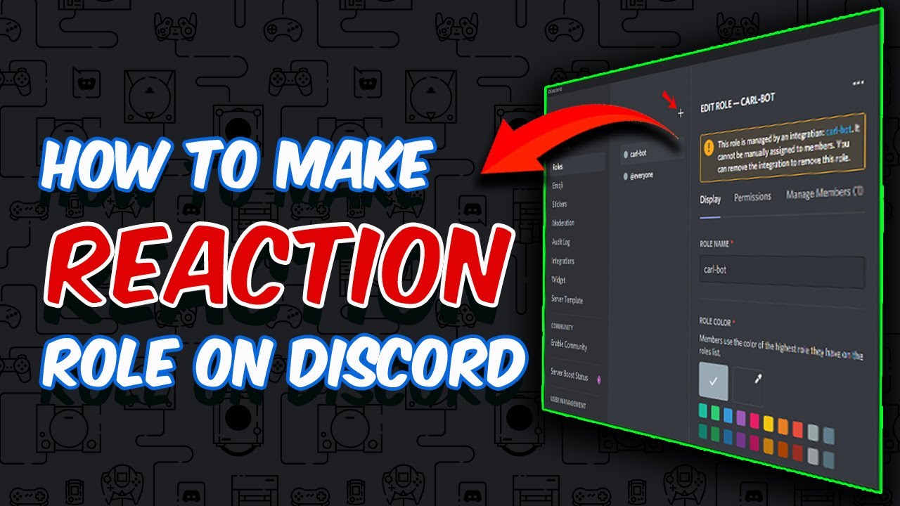 How To Make Reaction Role on Discord - YouTube