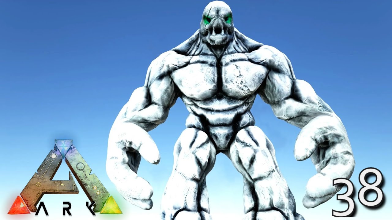 MY ICE KING GLACIER GOLEM !!! ARK: SURVIVAL EVOLVED GENOMES MEGA ...