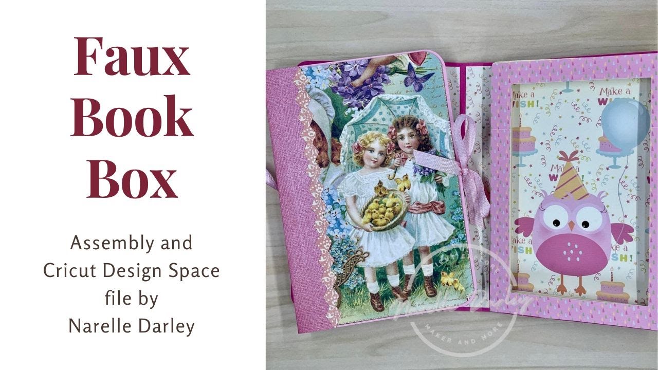 Let's make a Faux book box. With free Design Space project! - YouTube