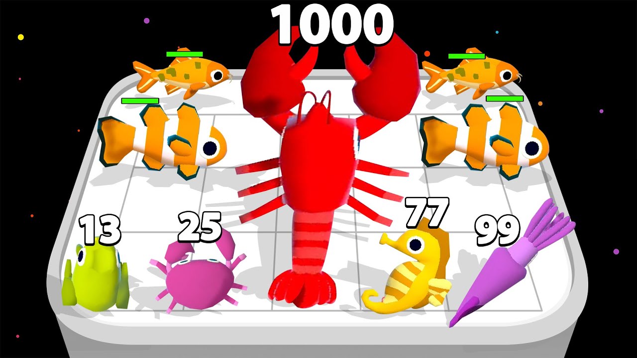 Fish Merge Clicker - Merge Master, Android Gameplay Walkthrough - YouTube