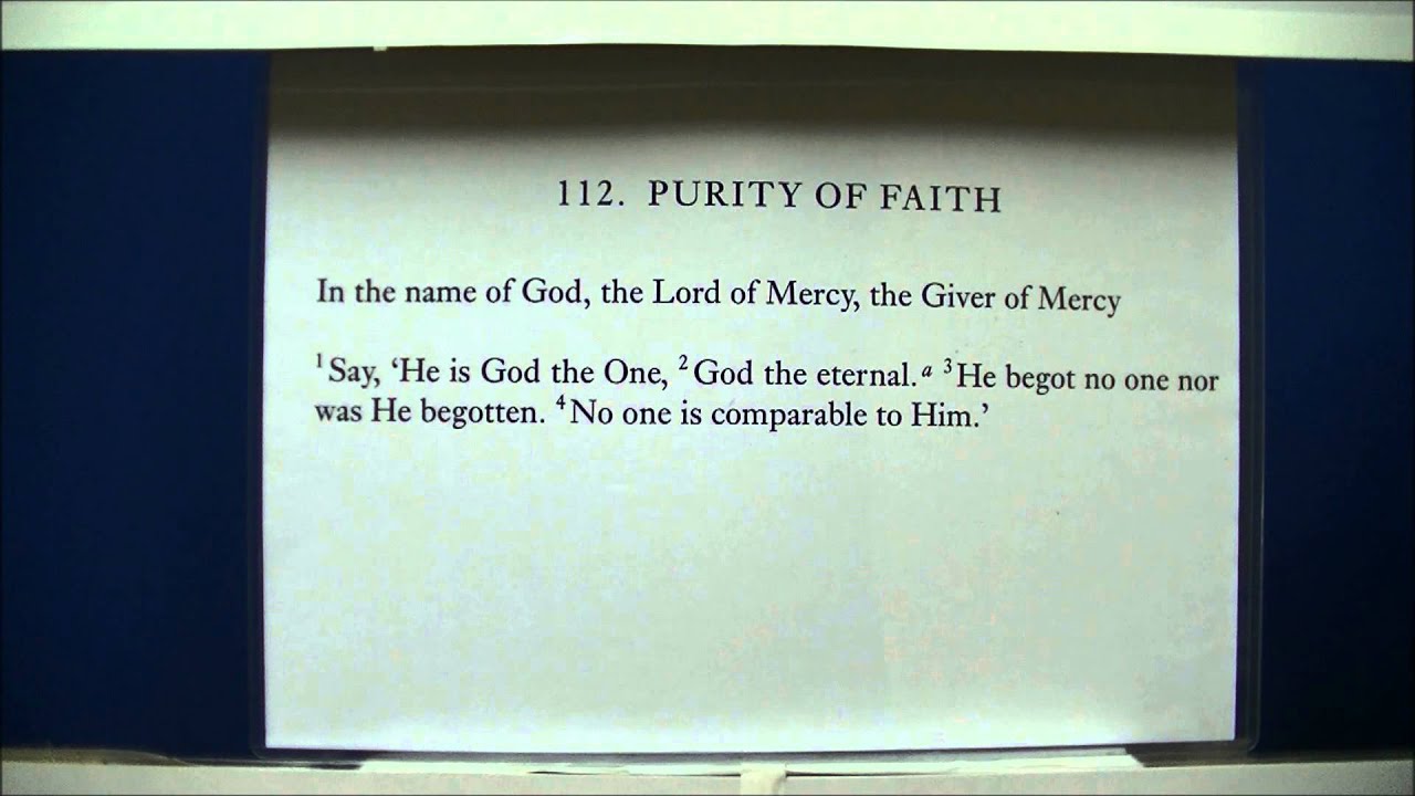 112.PURITY OF FAITH - YouTube