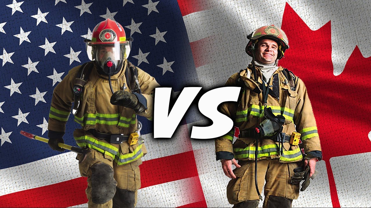 AMERICAN FIREFIGHTERS VS CANADIAN FIREFIGHTERS (EMBR) - YouTube