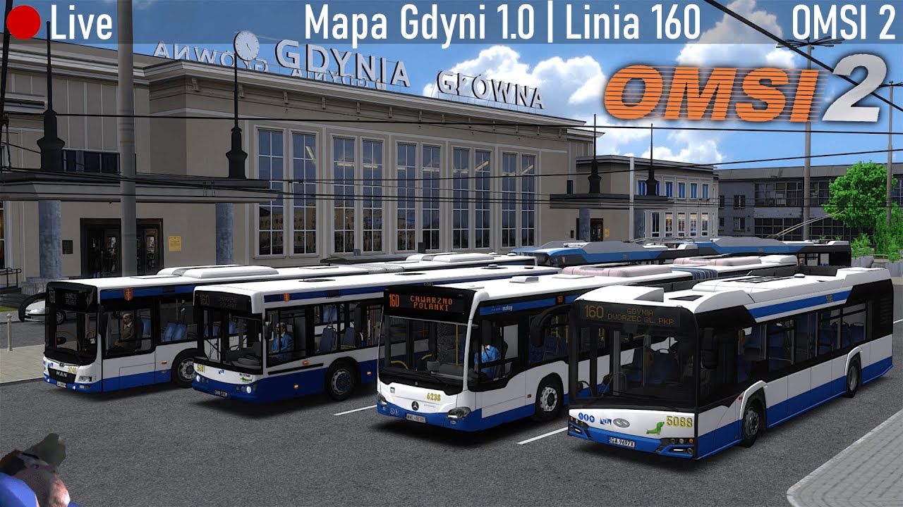 [🔴LIVE] OMSI 2 | Mapa Gdyni | Linia 160 | "Najnowsza Polska mapa do ...