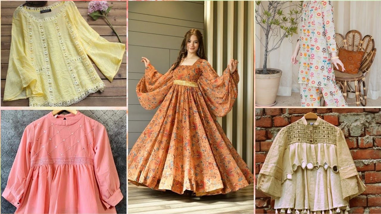 Trending Girls dress designs 2024| top and shirts ideas | Easy and ...