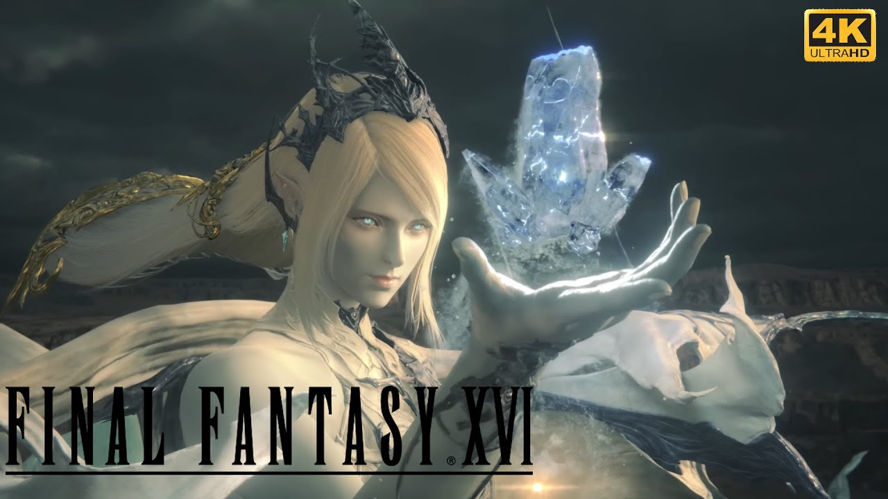 FINAL FANTASY XVI - SHIVA VS TITAN EPIC FIGHT SCENE CINEMATIC CUT (4K ...