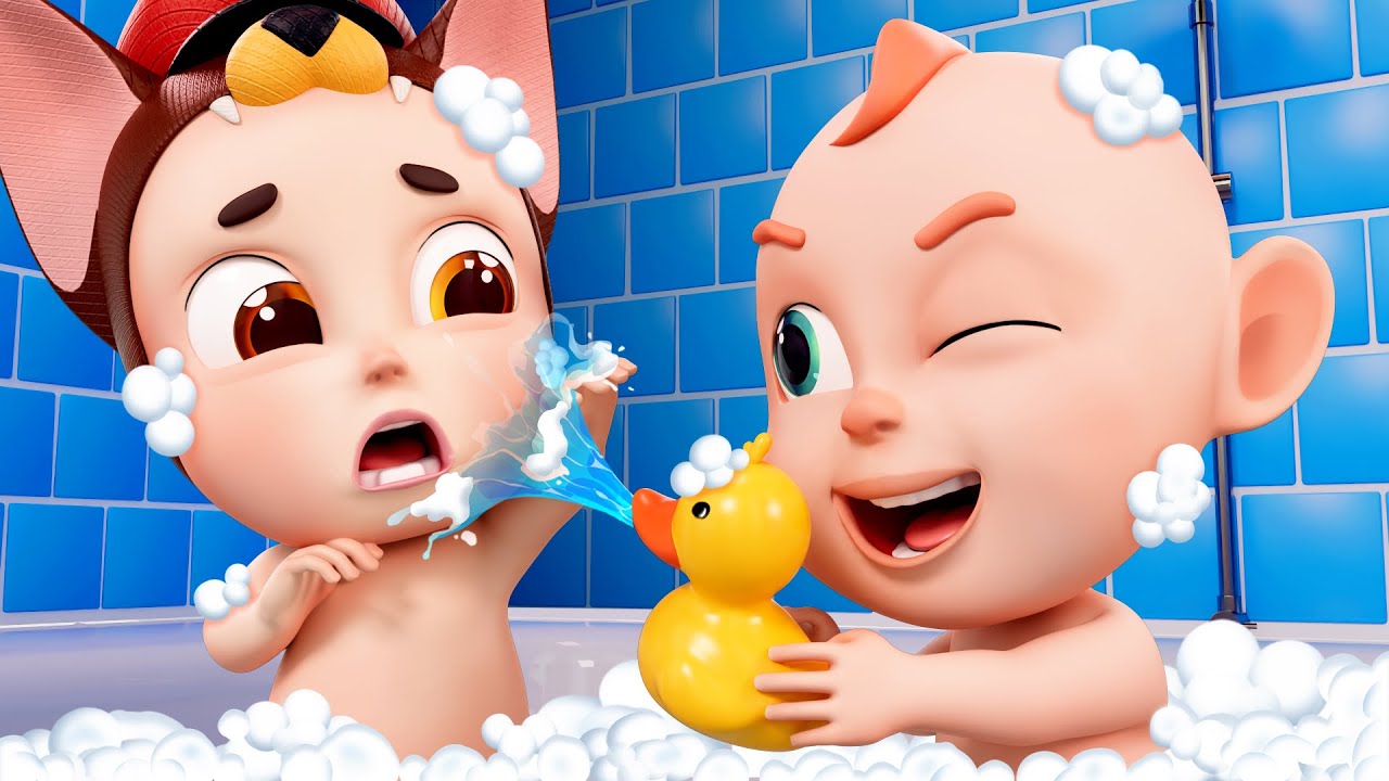 Bath Song | Bubble Bath | Boo Boo Song | Rosoo Kindergarten Nursery ...