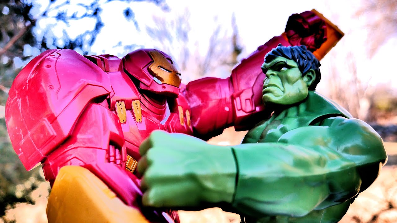 HULK vs HULKBUSTER fight! Marvel Avengers Titan Heroes Superhero Epic ...