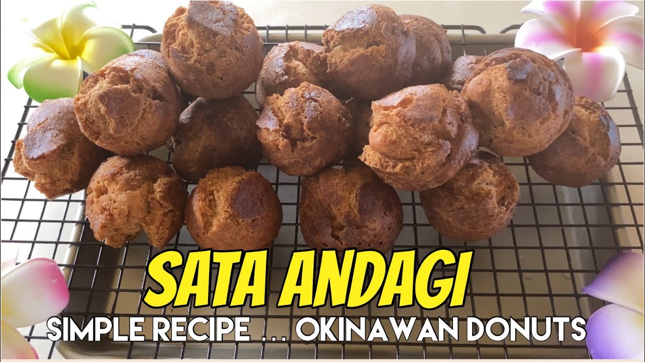 Sata Andagi Recipe | Okinawan Donuts | Plain Andagi and Andagi with ...