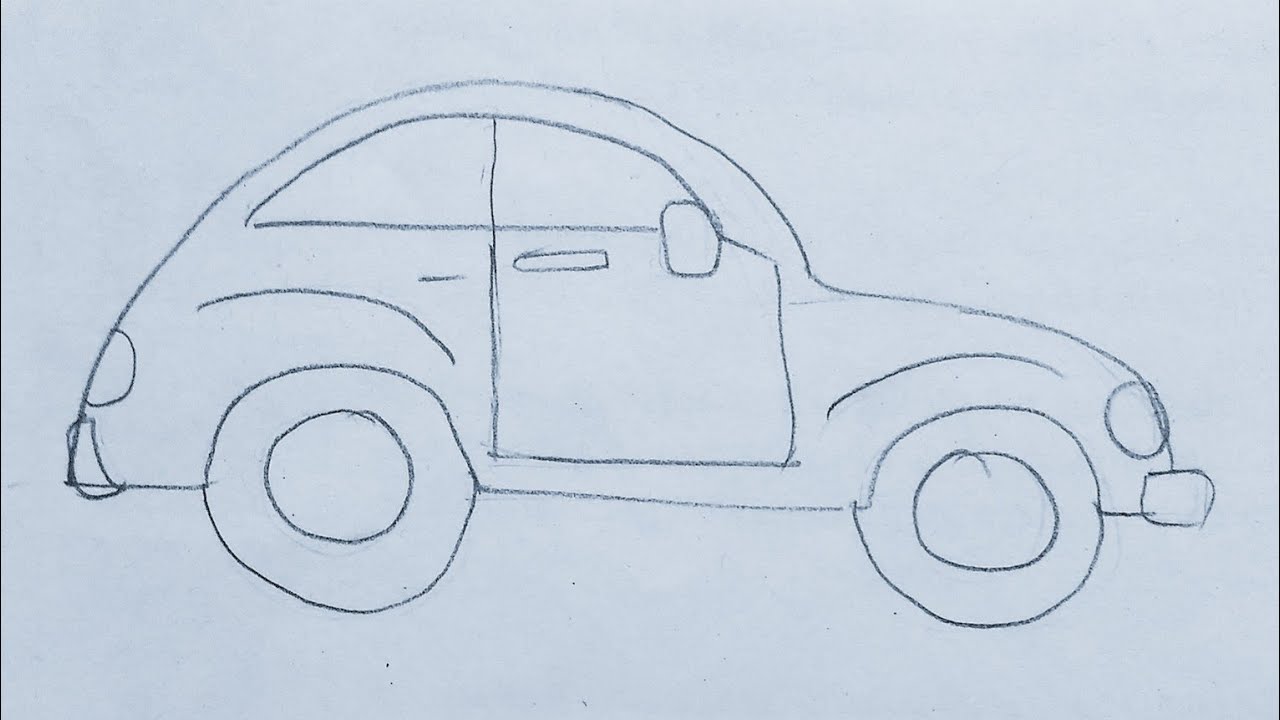 How to draw an easy car | How to draw a car | car drawing - YouTube