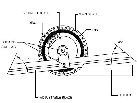 Bevel protractor - YouTube