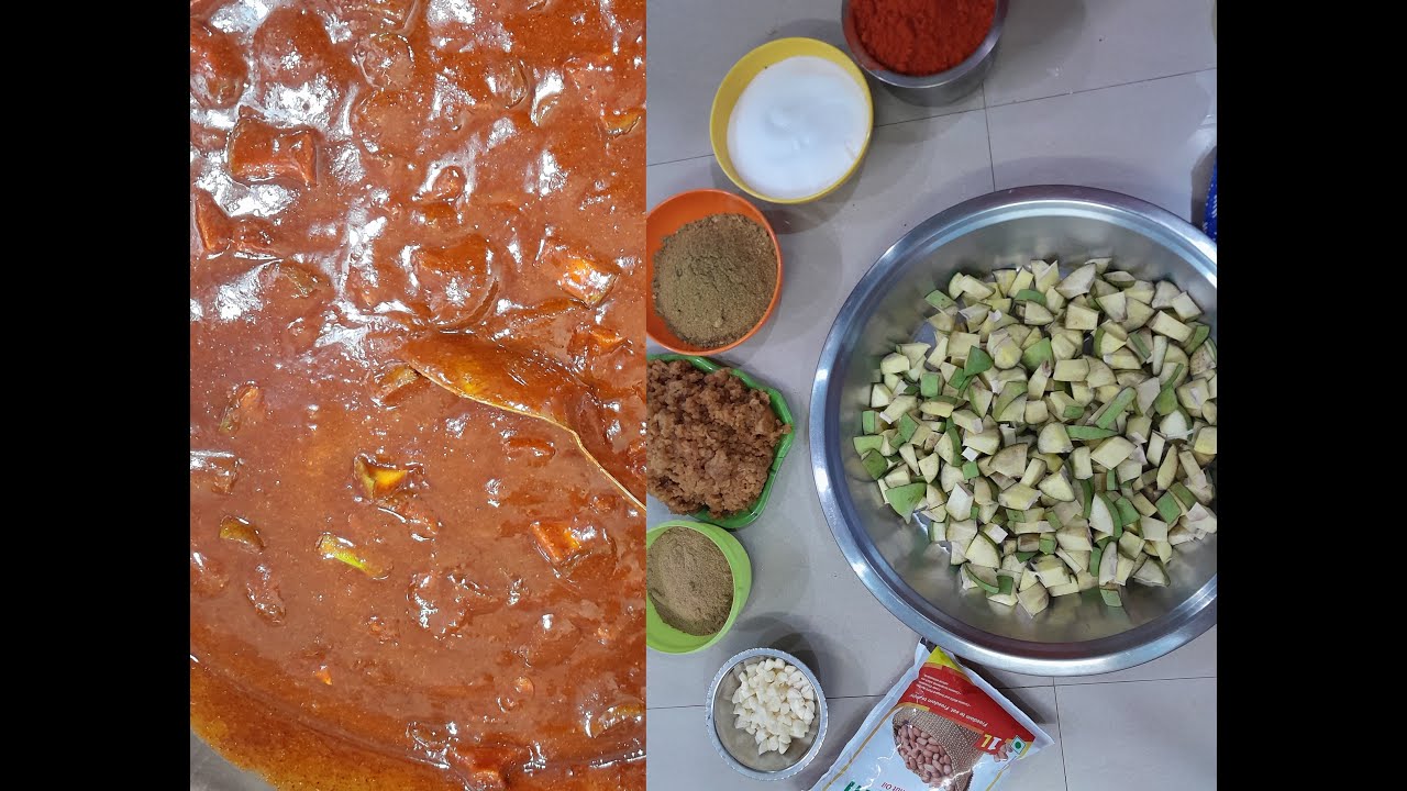 Bellam Avakaya Recipe \\ Uttarandhra Special Pakka Traditional Thiyya ...