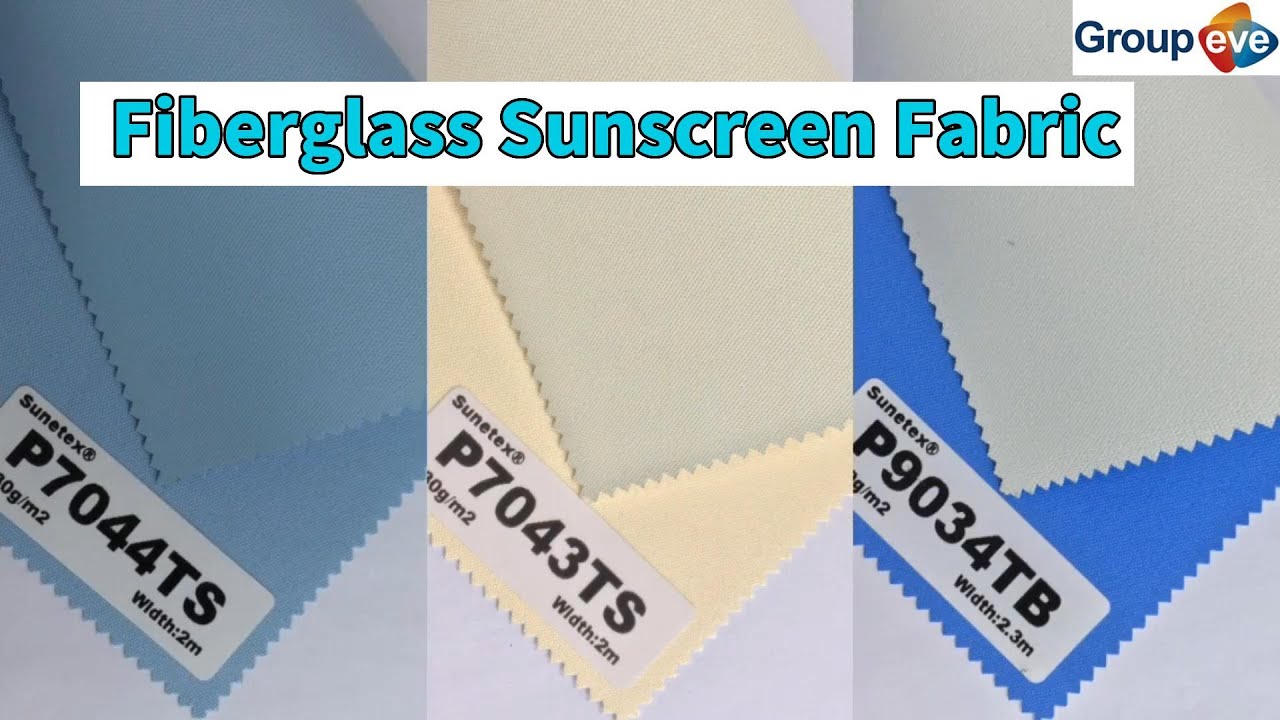 Waterproof 180 / 400gsm Fiberglass Sunscreen Fabric 2 / 2.5 / 3m For ...