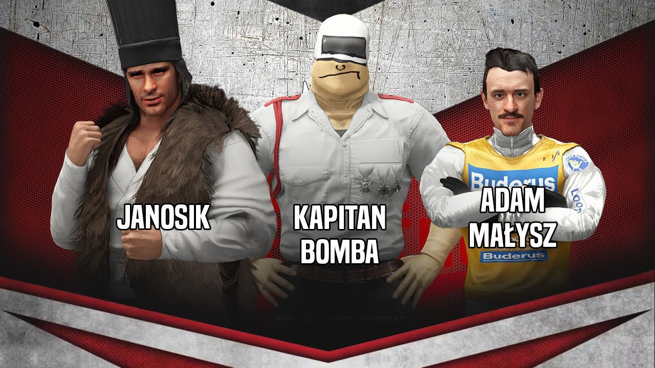 Janosik vs Adam Małysz vs Kapitan Bomba | CAŁA WALKA | Meme Wrestling ...