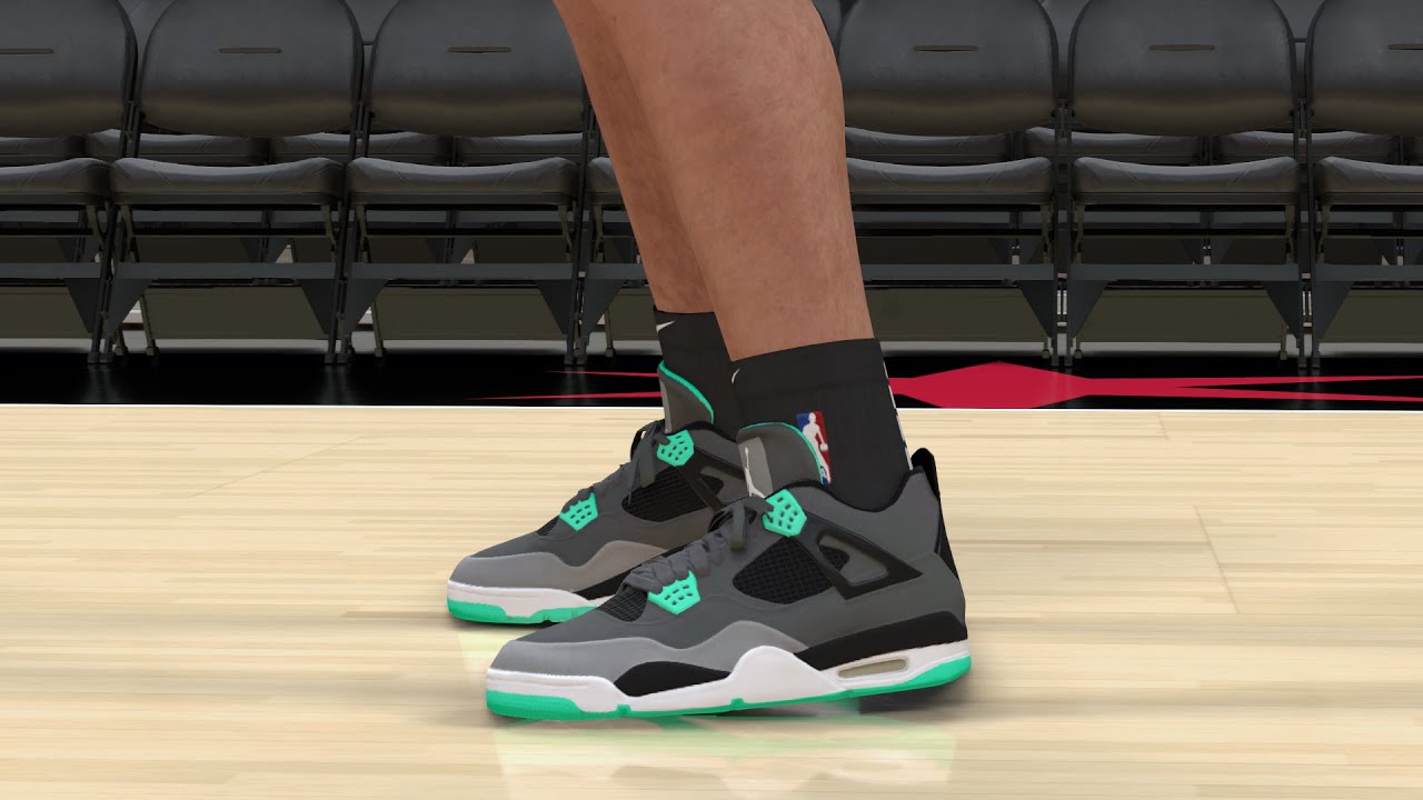 NBA 2K24 Next Gen Shoe Creator - Air Jordan 4 "Green Glow" - YouTube