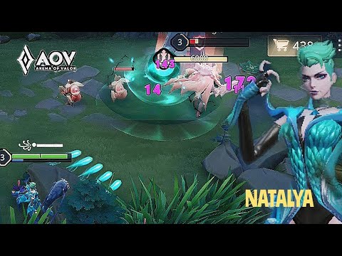 AOV : NATALYA GAMEPLAY|ARENA OF VALOR LIÊNQUÂNMOBILE ROV COT - YouTube
