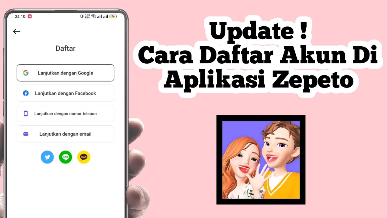 Update! Cara Daftar Akun Di Aplikasi Zepeto | Cara Login Aplikasi ...