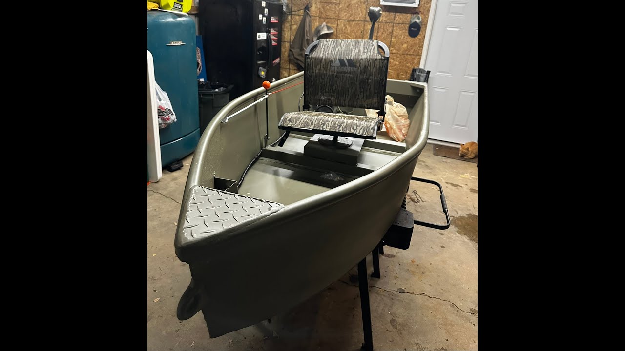 My new Boat!! 1 Man Boat Modifying!!! - YouTube
