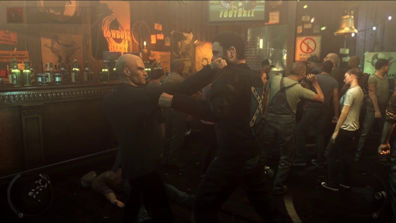 When Games Were Fun - Hitman Absolution Bar Fight - YouTube