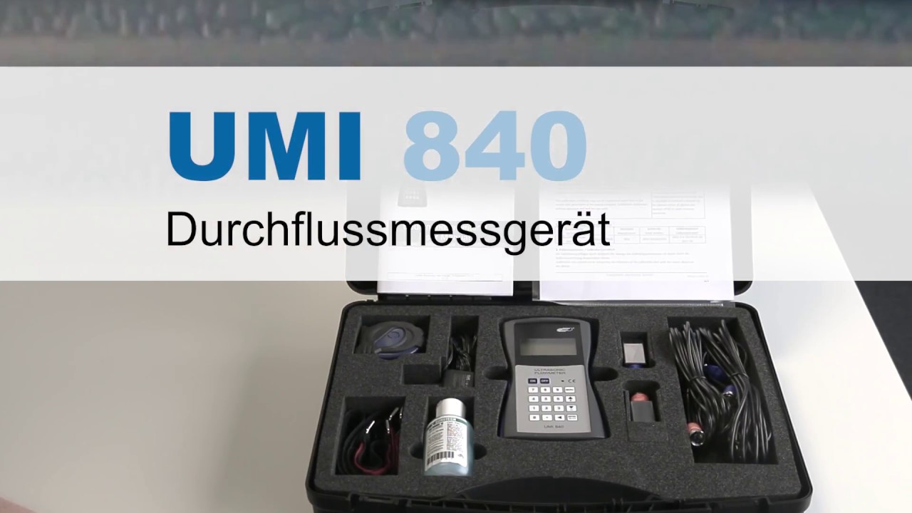 Ultraschall-Durchflussmessgerät UMI 840 - YouTube