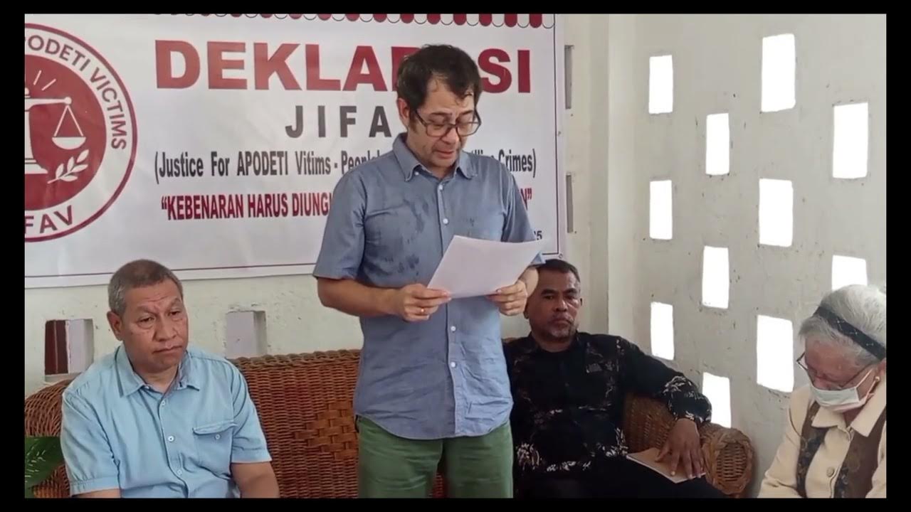 Pernyataan JIFAV (Justice For Apodeti Victims) dalam Bahasa Portugis & Bahasa Indonesi, 27 Mei ...