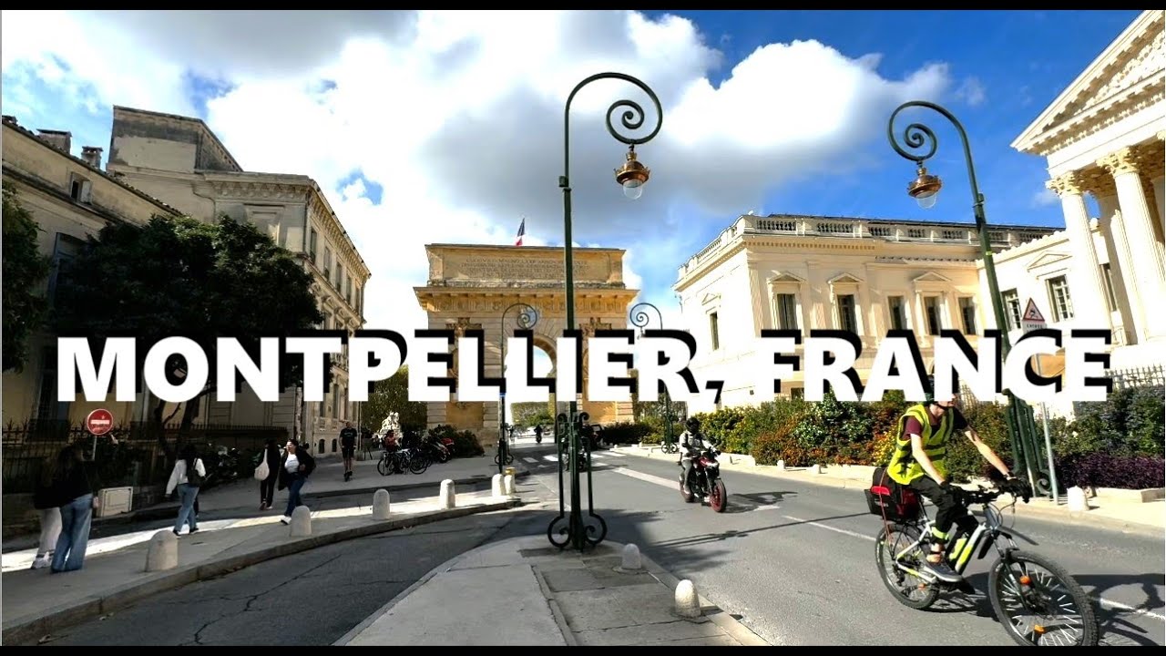 Walk tour at Montpellier France 🇫🇷 Montpellier Beach and Maugio - YouTube