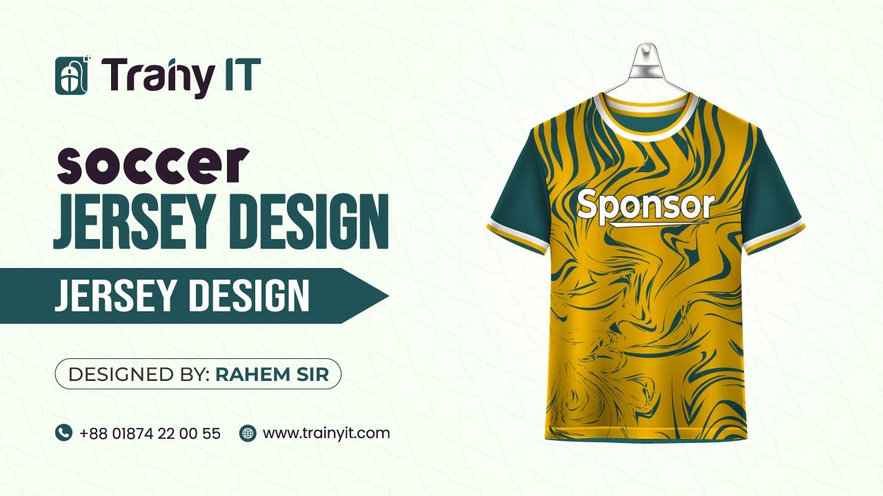 Jersey Design Tutorial Bangla | Adobe Illustrator Tutorial | Trainy IT - YouTube