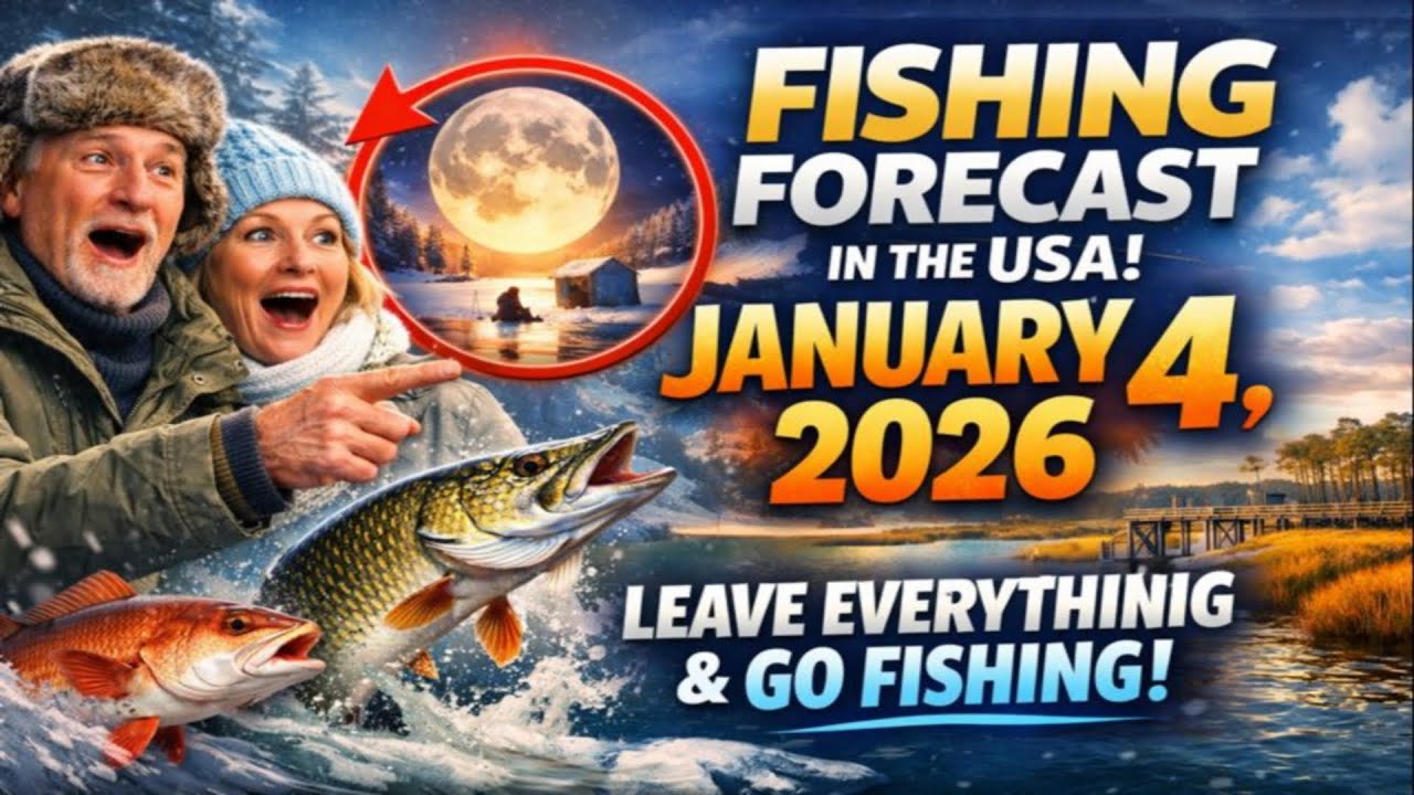 FISHING FORECAST in the USA on January 4, 2026: Leave Everything and Go ...