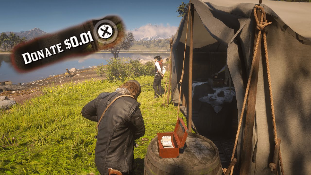 Dutch's reaction to Arthur donating $0.01 to the Camp - YouTube