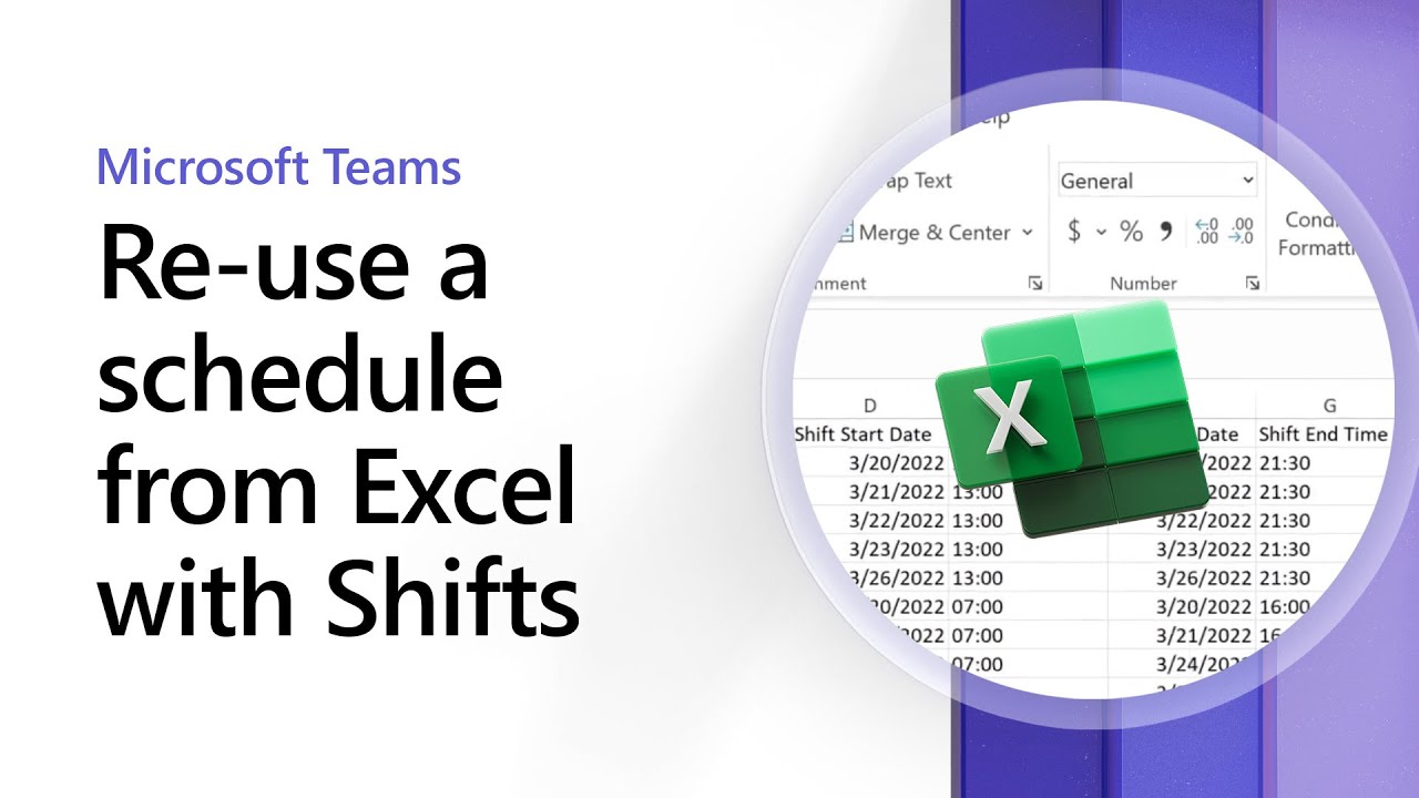 Re-use a weekly schedule from Excel with Shifts in Microsoft Teams ...