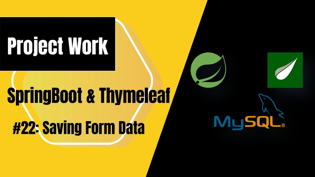 #23: Saving Task Form Data | Springboot and thymeleaf project - YouTube