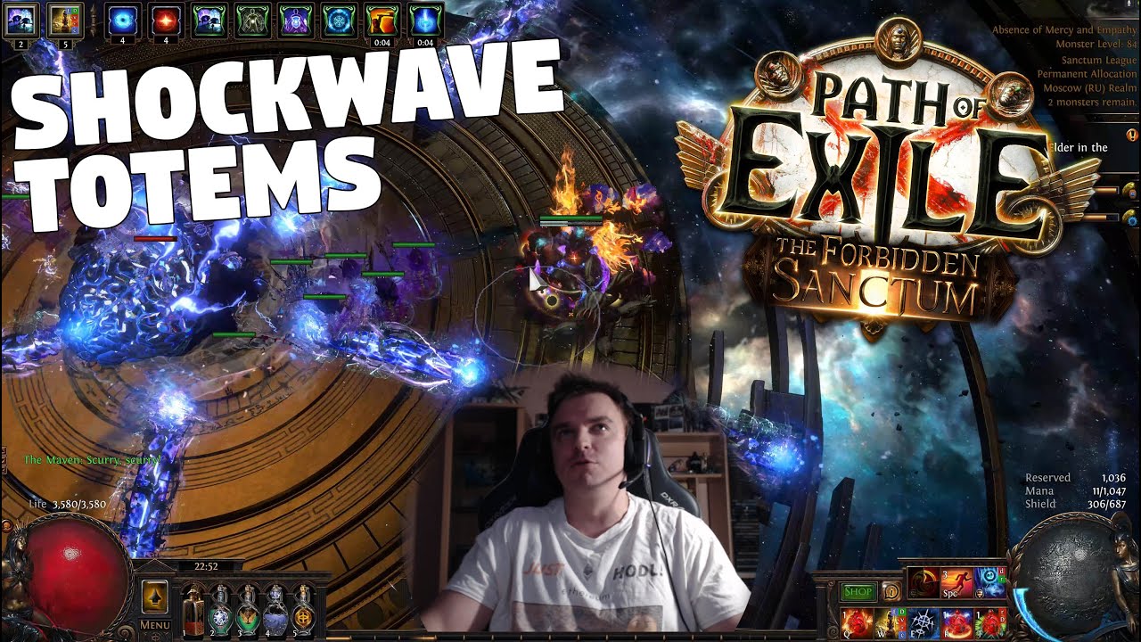 Tegin Shockwave Totem buildi Path of Exile 3.20 Sanctum liigas! - YouTube