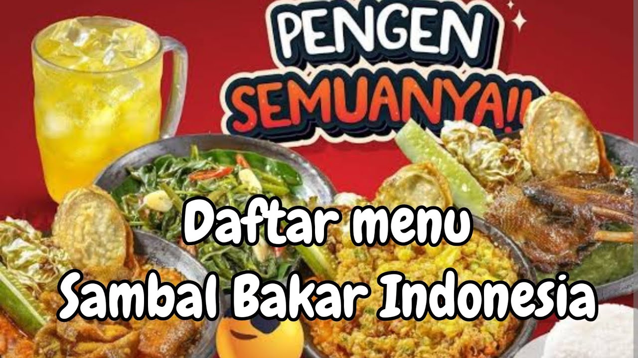 Daftar menu dan harga Sambal Bakar Indonesia - YouTube