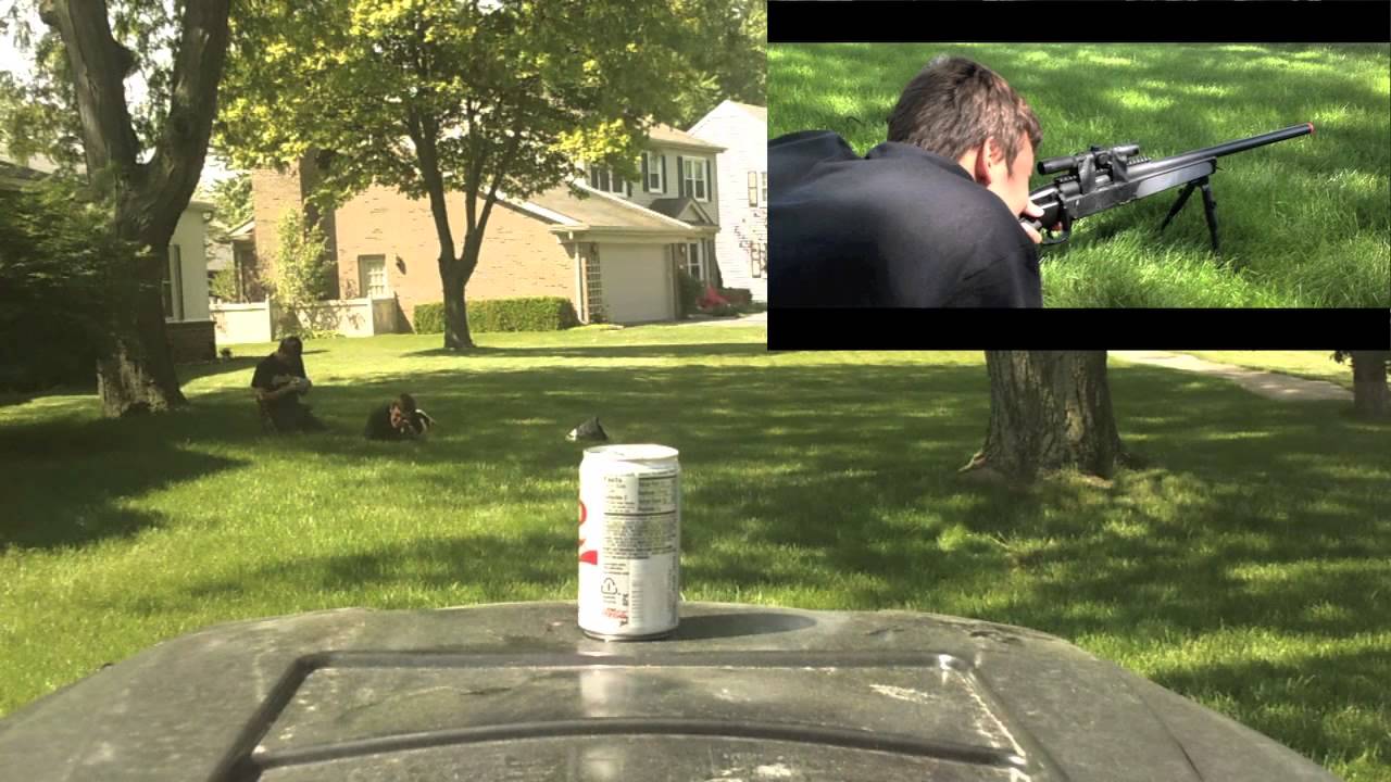 CYMA ZM51 Airsoft Sniper Shooting Test - YouTube