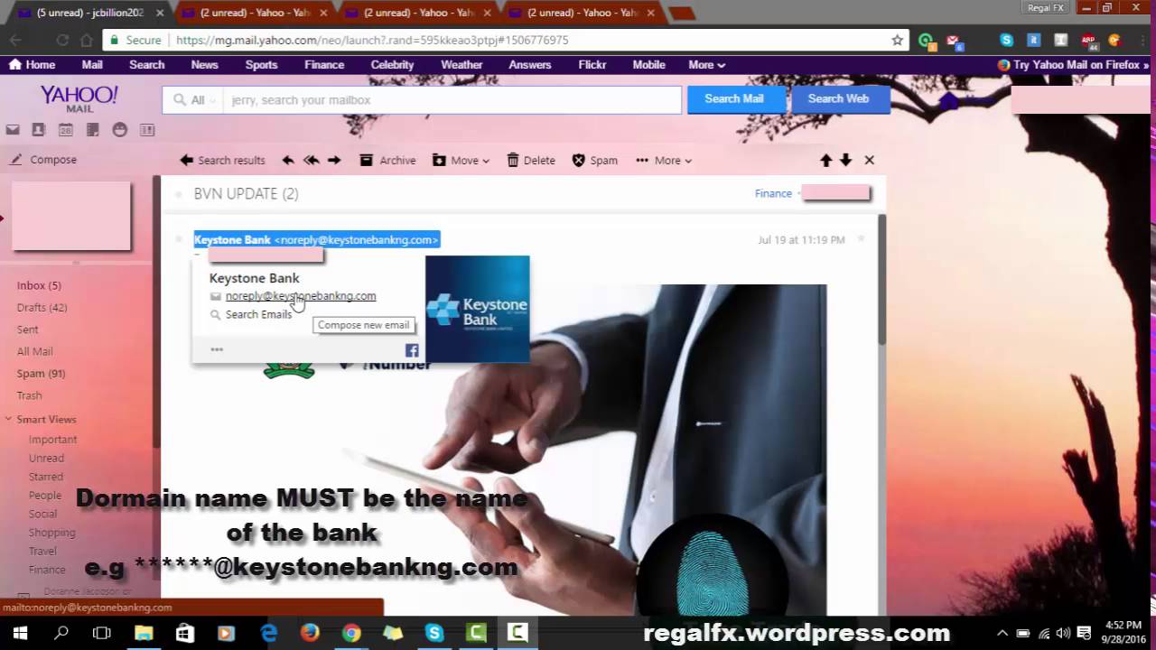 How to identify a fake bank email - YouTube