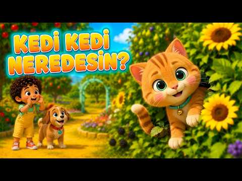 🐱 Kedi Kedi Neredesin? 🐶🦁 Hayvanları Sayalım ve Öğrenelim 🐘 Bıdık Çocuk Şarkıları