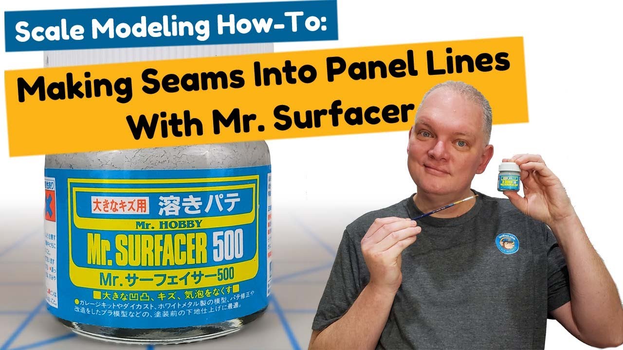 Scale Modeling How-To: Mr. Surfacer And Panel Lines - YouTube